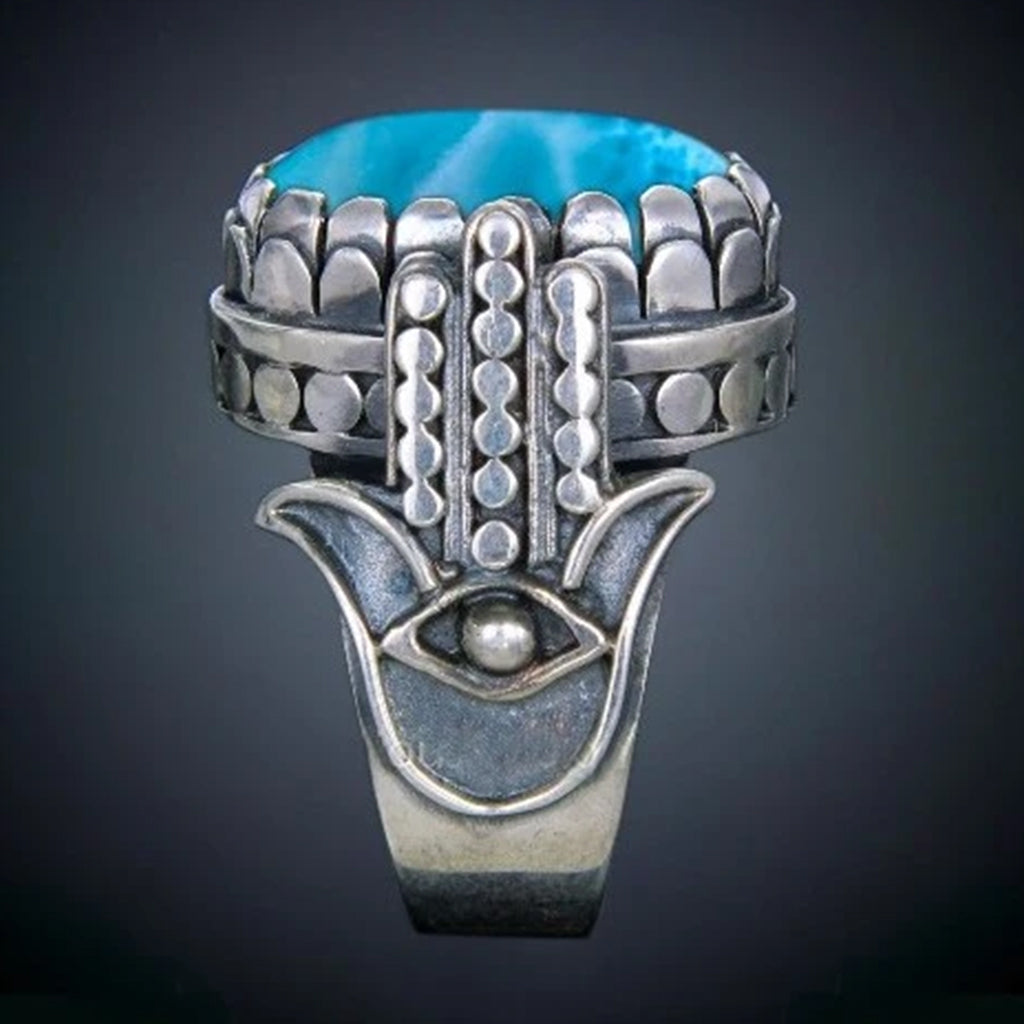 Hamsa Ring with Special Gems- Mercurious Designs
